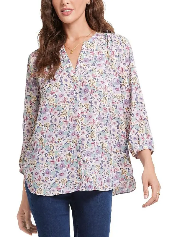 NYDJ Pintuck-back Blouse - Michaela