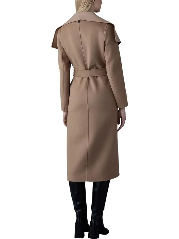 Mackage Mai Lightweight Wool Wrap Coat - Light Camel