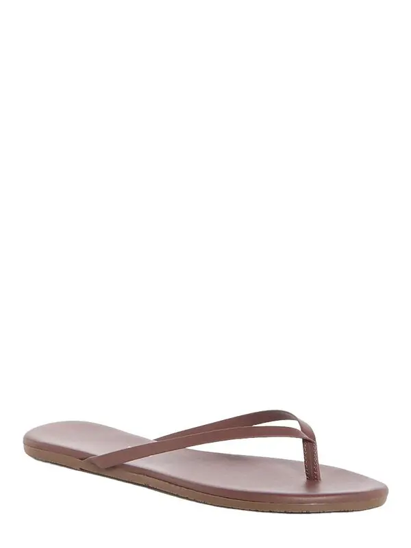 Tkees Foundations Leather Flip-flops - Cappuccino