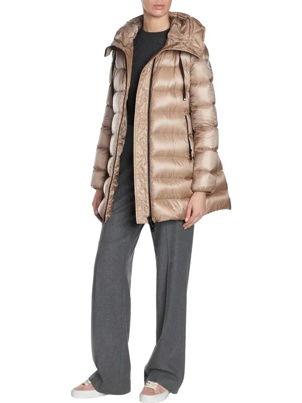 Moncler Suyen Hooded Down Parka - Woodsmoke