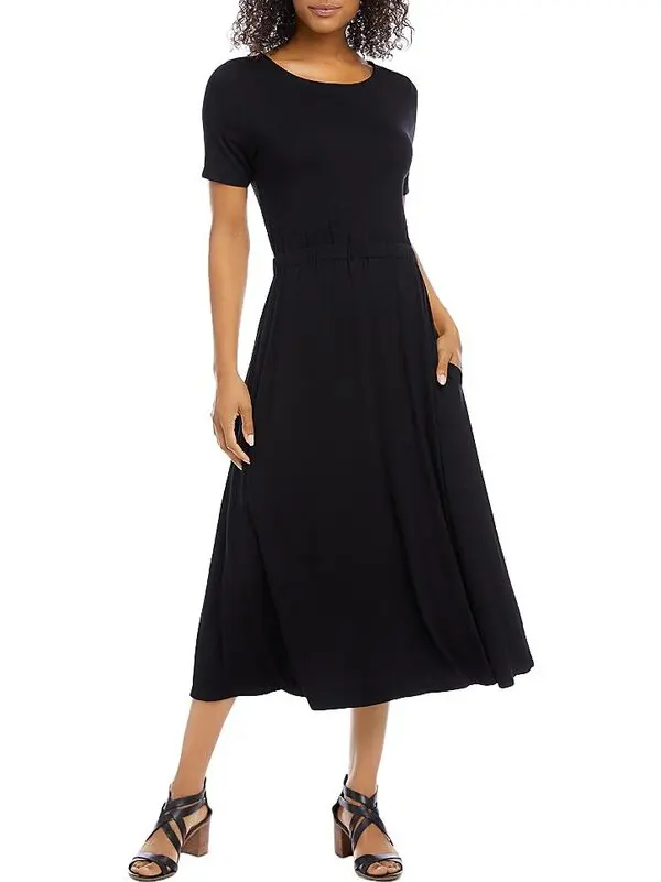 Karen Kane Artisan Midi Dress - Black