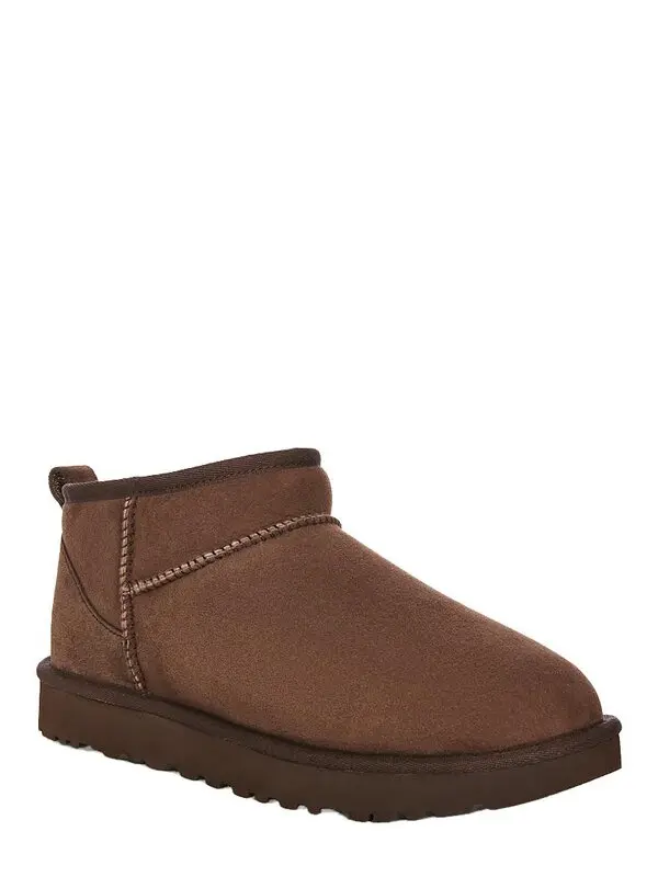 UGG Classic Ultra Mini Shearling Booties - Dusted Cocoa