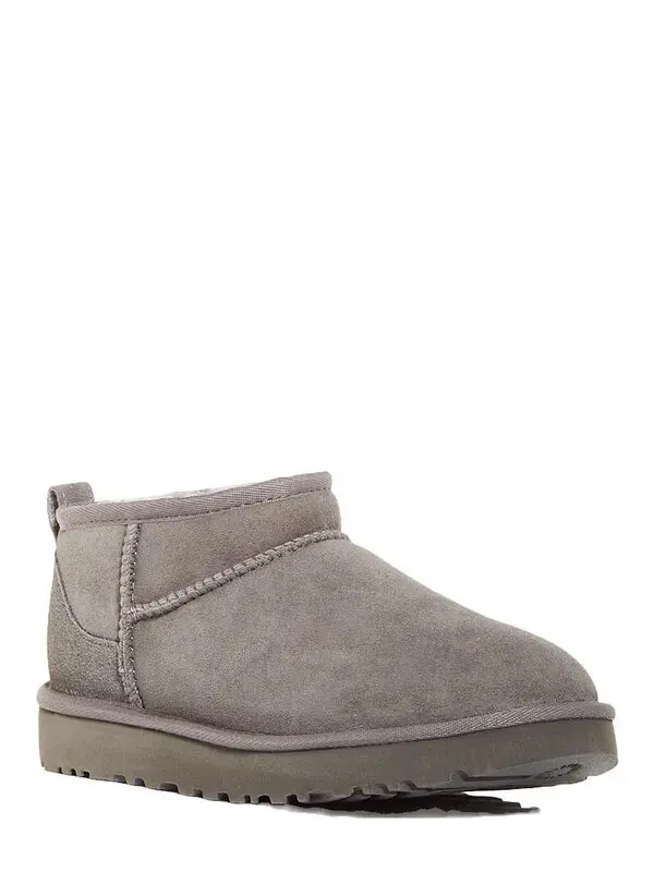 UGG Classic Ultra Mini Shearling Booties - Grey