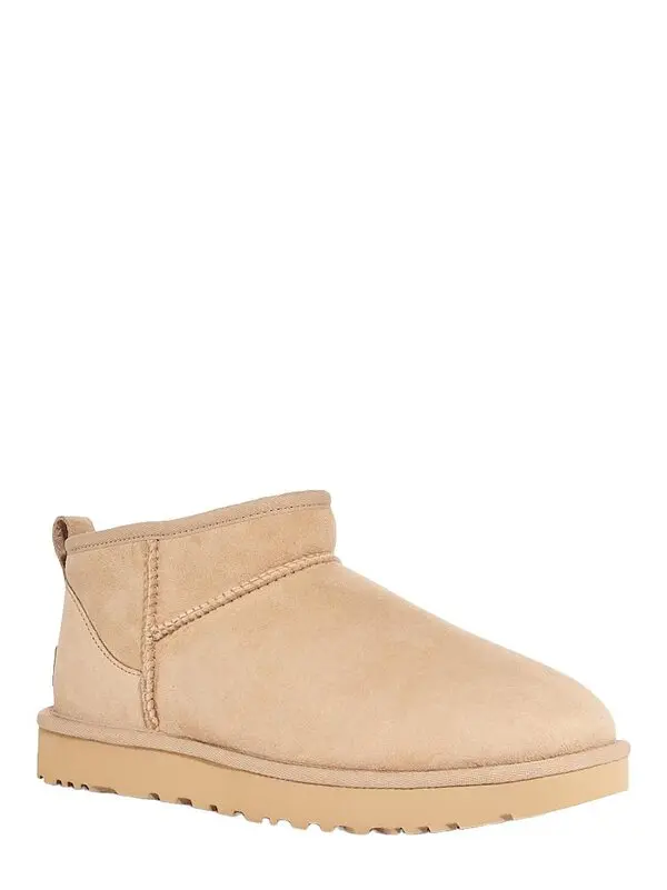 UGG Classic Ultra Mini Shearling Booties - Moonlight