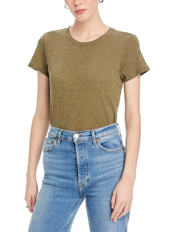ATM Anthony Thomas Melillo Schoolboy Crewneck Tee - Army