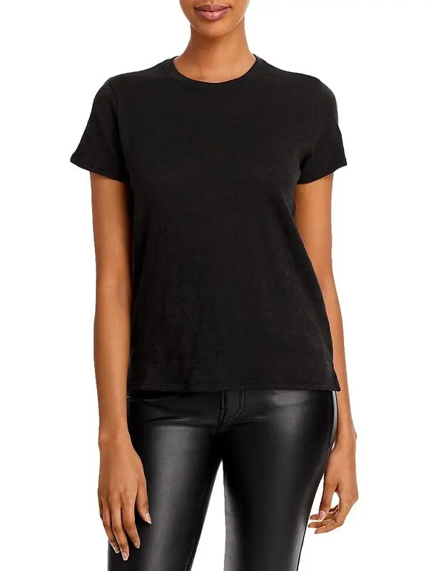 ATM Anthony Thomas Melillo Schoolboy Crewneck Tee - Black