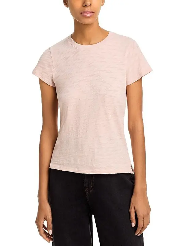 ATM Anthony Thomas Melillo Schoolboy Crewneck Tee - Faded Rose