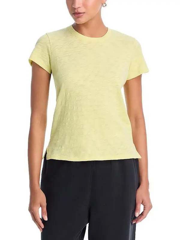 ATM Anthony Thomas Melillo Schoolboy Crewneck Tee - Mellow Yellow
