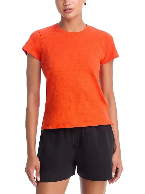 ATM Anthony Thomas Melillo Schoolboy Crewneck Tee - Tomato