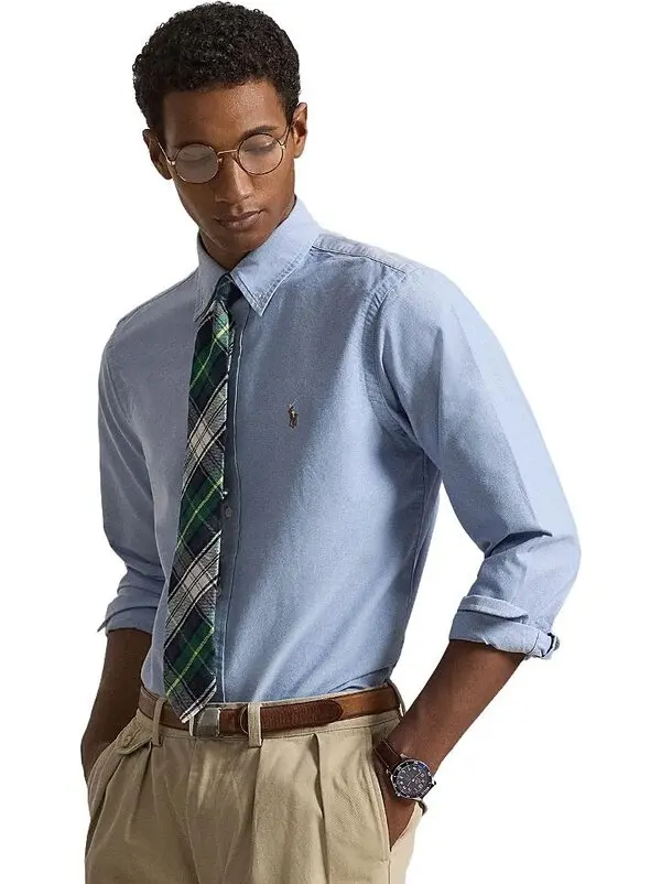 Polo Ralph Lauren Classic Fit Long Sleeve Oxford Shirt - Blue