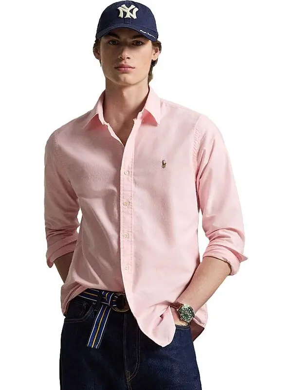Polo Ralph Lauren Classic Fit Long Sleeve Oxford Shirt - Pink