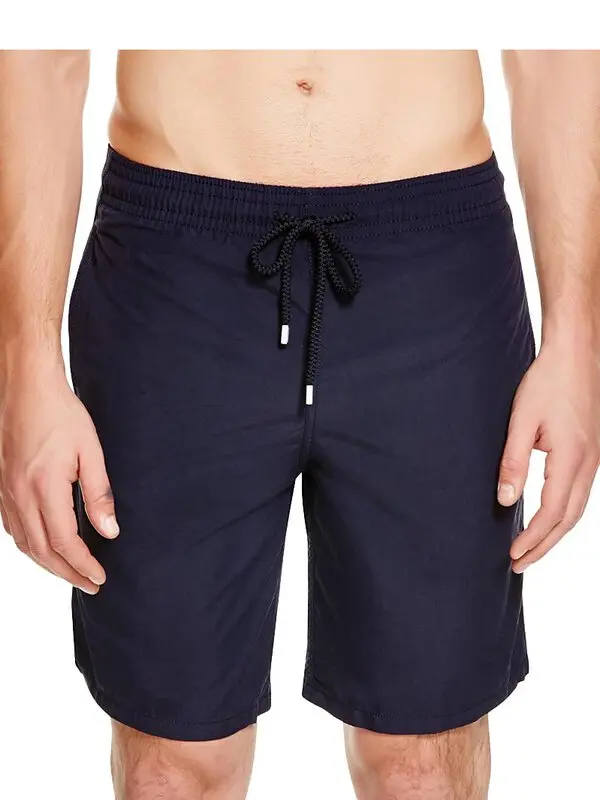 Vilebrequin Okoa Solid 8" Swim Trunks - Dark Blue
