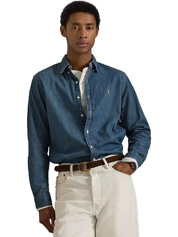 Polo Ralph Lauren Denim Button-down Shirt - Blue