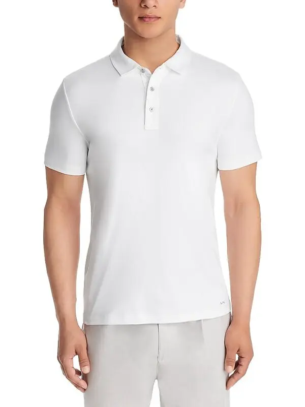 Michael Kors Sleek Slim Fit Polo Shirt - White
