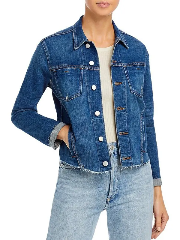 L'Agence Janelle Slim-fit Denim Jacket - Authentique