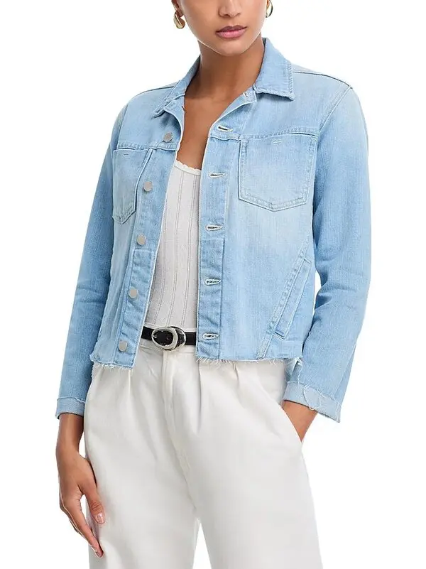 L'Agence Janelle Slim-fit Denim Jacket - Bayridge