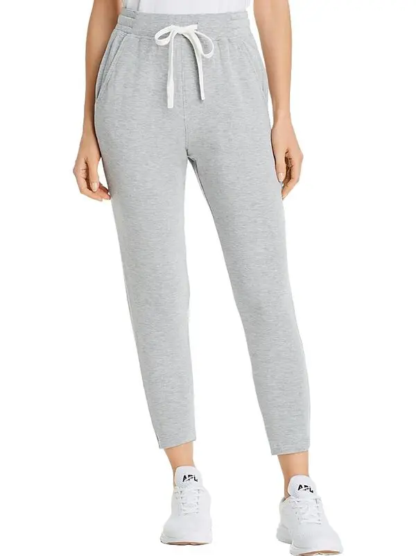 Splits59 Reena Drawstring Sweatpants - Heather Gray/off White