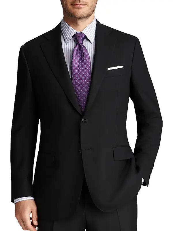 Canali Siena Classic Fit Sport Coat Solid - Black