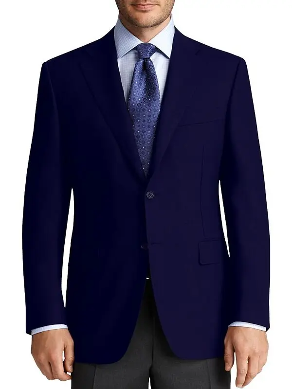 Canali Siena Classic Fit Sport Coat - Navy