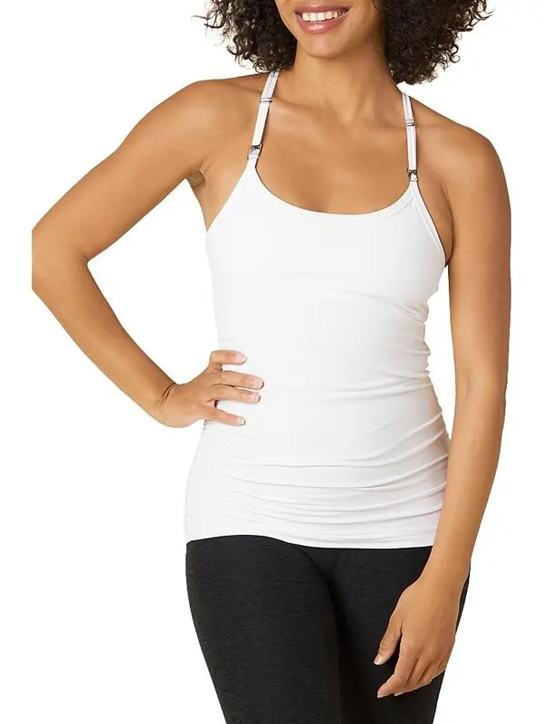 Beyond Yoga Maternity Spacedye Nursing Camisole - Cloud White
