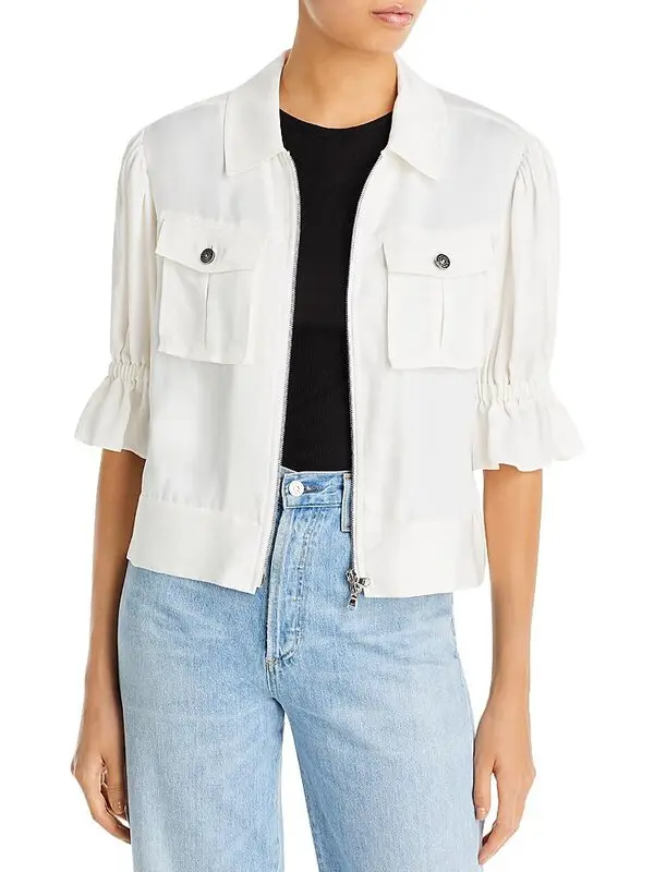 Cinq À Sept Holly Cropped Jacket - Ivory