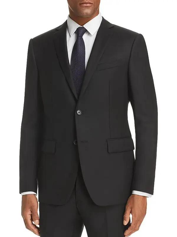 John Varvatos Basic Slim Fit Suit Jacket - Black