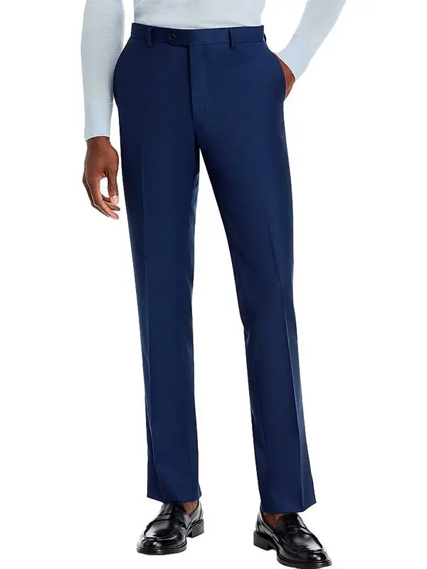 John Varvatos Wool Slim Fit Suit Pants - Blue