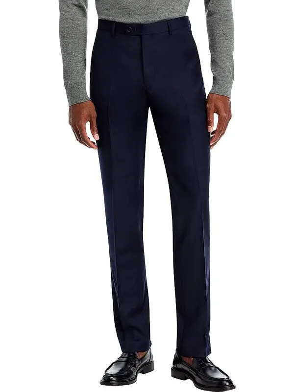 John Varvatos Wool Slim Fit Suit Pants - Navy