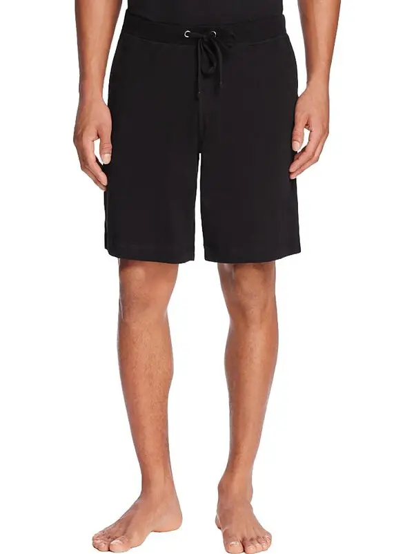 Daniel Buchler Peruvian Pima Cotton Lounge Shorts - Black