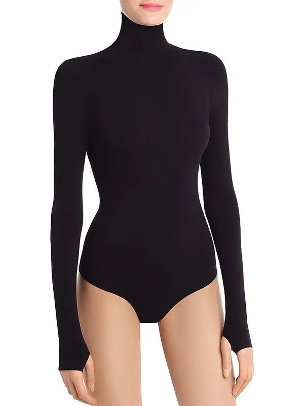 Commando Turtleneck Long Sleeve Bodysuit - Black