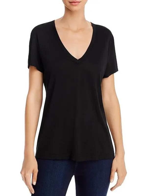 Splendid Kate V-neck Tee - Black