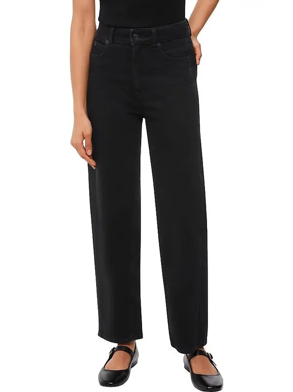 Whistles High-waist Barrel Jeans - Black