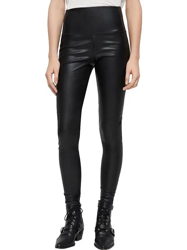 ALLSAINTS Cora Faux Leather Leggings - Black