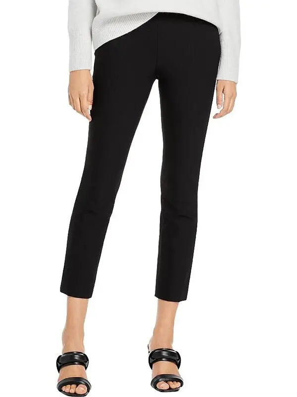 Vince Stitch Front Seamed Trousers - Black