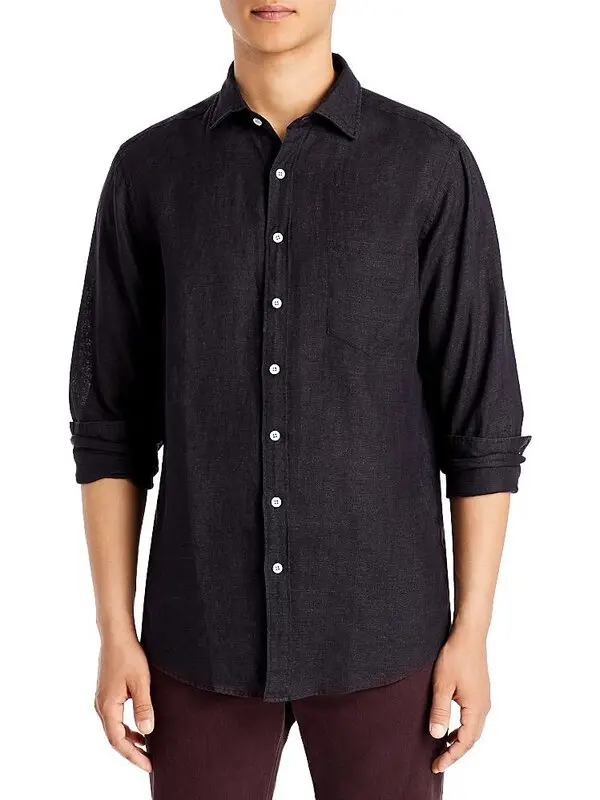 Rodd & Gunn Seaford Linen Button-up Shirt - Black Sand