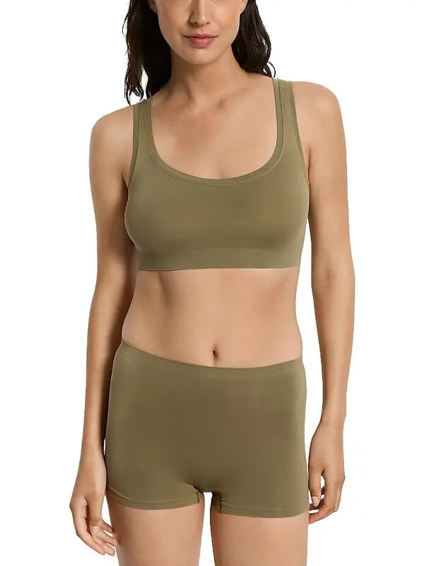Hanro Touch Feeling Bralette - Covert Green