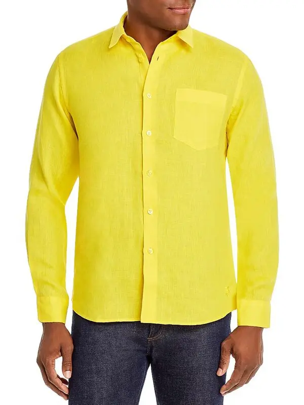 Vilebrequin Linen Classic Fit Shirt - Buttercup