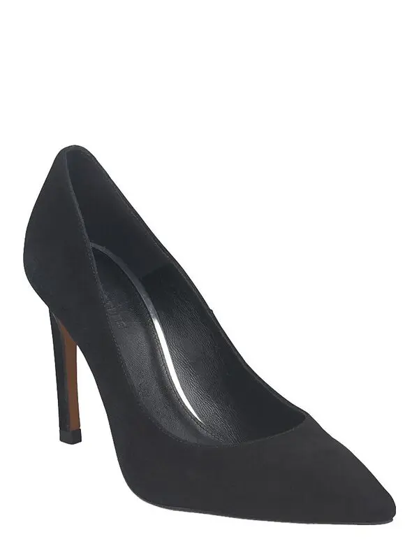 Whistles Suede Pointed Toe Pumps - Black