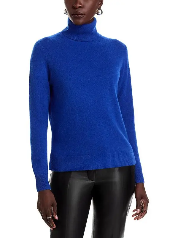 Bloomingdale'S Cashmere Turtleneck Sweater - Anchor Blue