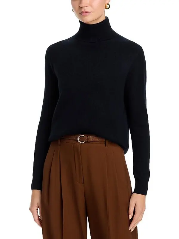 Bloomingdale'S Cashmere Turtleneck Sweater - Black