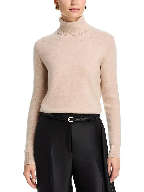 Bloomingdale'S Cashmere Turtleneck Sweater - Heather Oatmeal