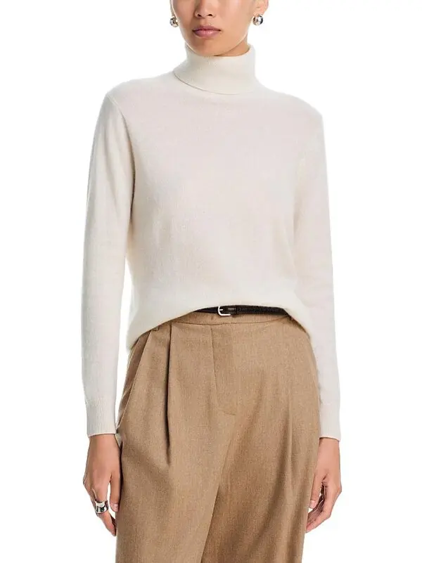 Bloomingdale'S Cashmere Turtleneck Sweater - Ivory