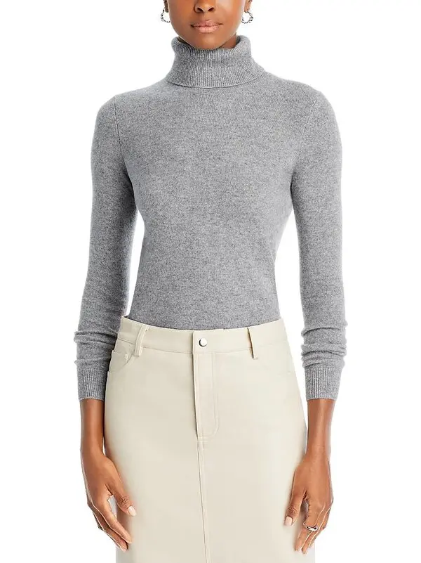 Bloomingdale'S Cashmere Turtleneck Sweater - Medium Gray