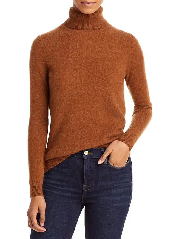 Bloomingdale'S Cashmere Turtleneck Sweater - Nutmeg