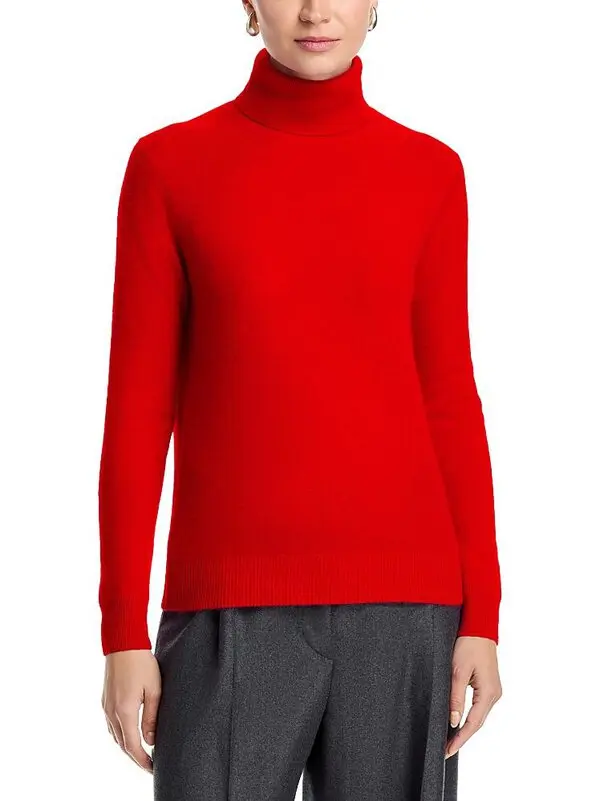 Bloomingdale'S Cashmere Turtleneck Sweater - Scarlet