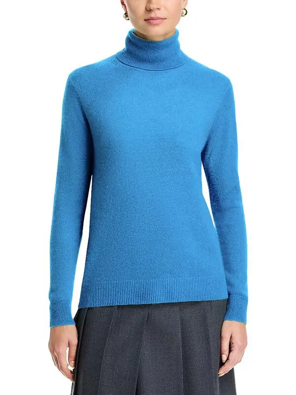 Bloomingdale'S Cashmere Turtleneck Sweater - Water