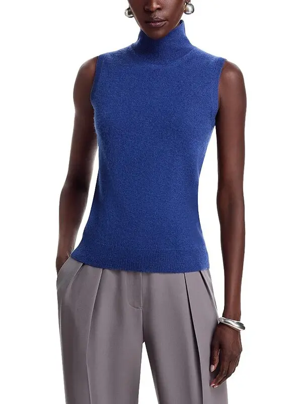 Bloomingdale'S C Exclusive Sleeveless Cashmere Sweater - Dark Denim
