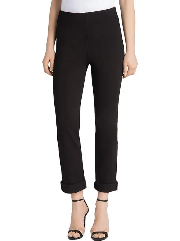Lyssé Boyfriend Denim Leggings - Black