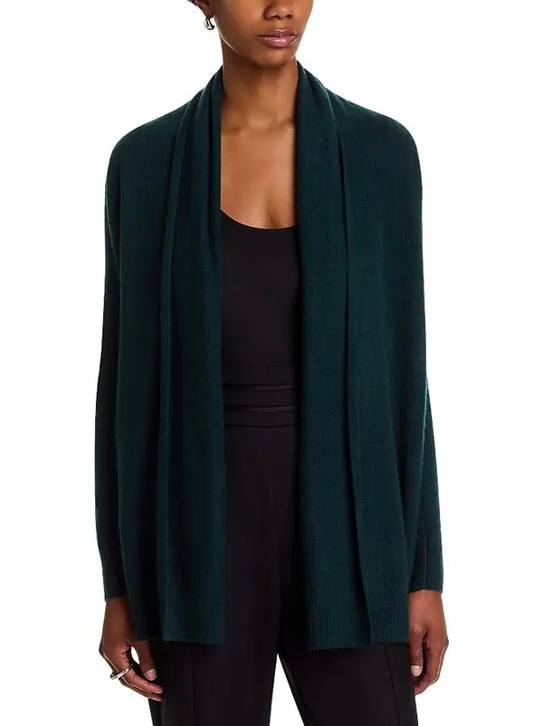 Bloomingdale'S Cashmere Open-front Cardigan - Dark Green
