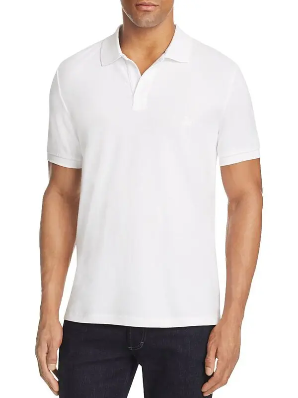 Vilebrequin Cotton Pique Regular Fit Polo - White